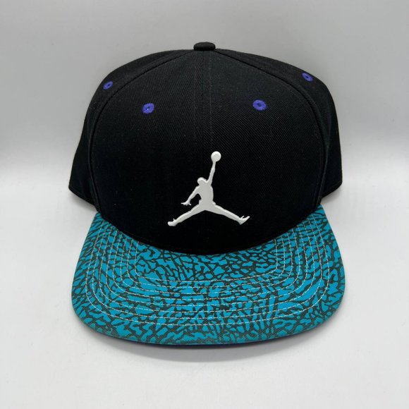 Jordan | Accessories | Air Jordan Elephant Grape Aqua Jumpman Hat ...
